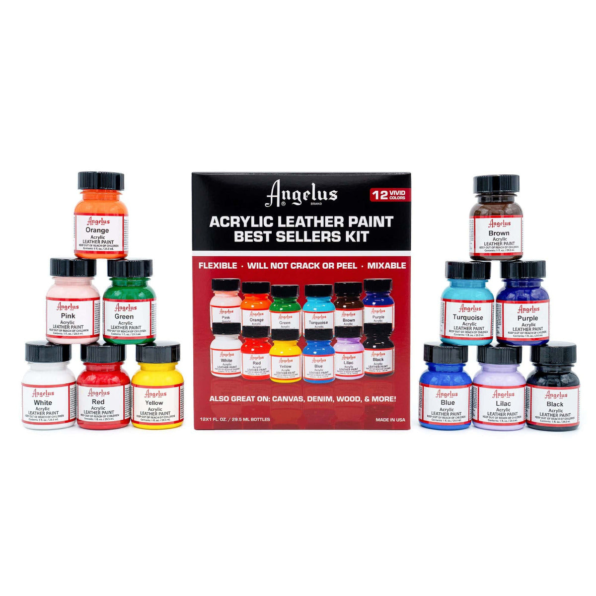 Angelus Acrylic Leather Paint - Bestsellers Kit | Angelus Brand